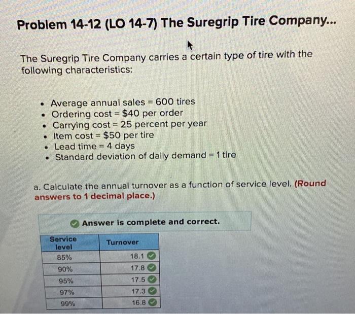 Solved Problem 14-12 (LO 14-7) The Suregrip Tire Company... | Chegg.com Solved Problem 14-12 (LO 14-7) The Suregrip Tire Company... | Chegg.com