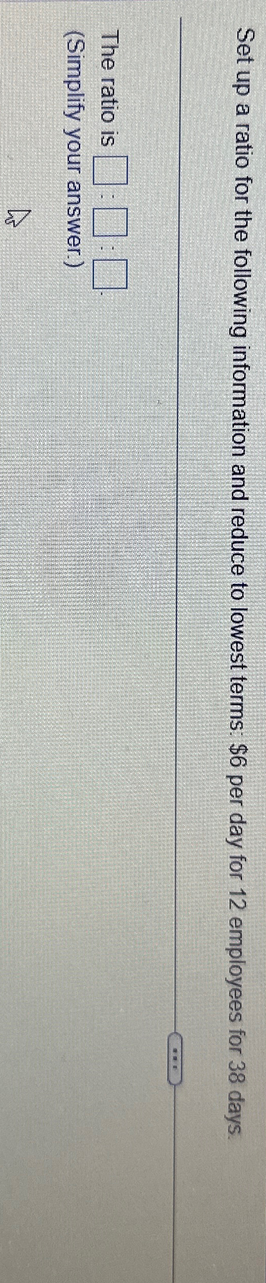 Solved Set up a ratio for the following information and | Chegg.com