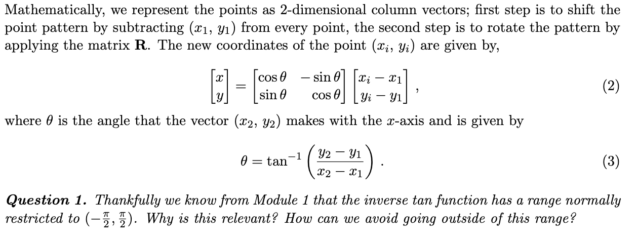 Solved In this context, the rotation matrix, | Chegg.com