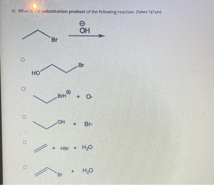 Solved 3) Which of the following reactants will undergo an | Chegg.com