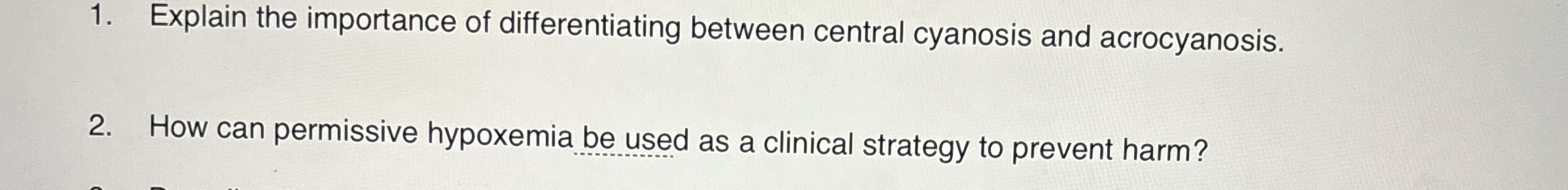 Solved 1. ﻿Explain the importance of differentiating between | Chegg.com