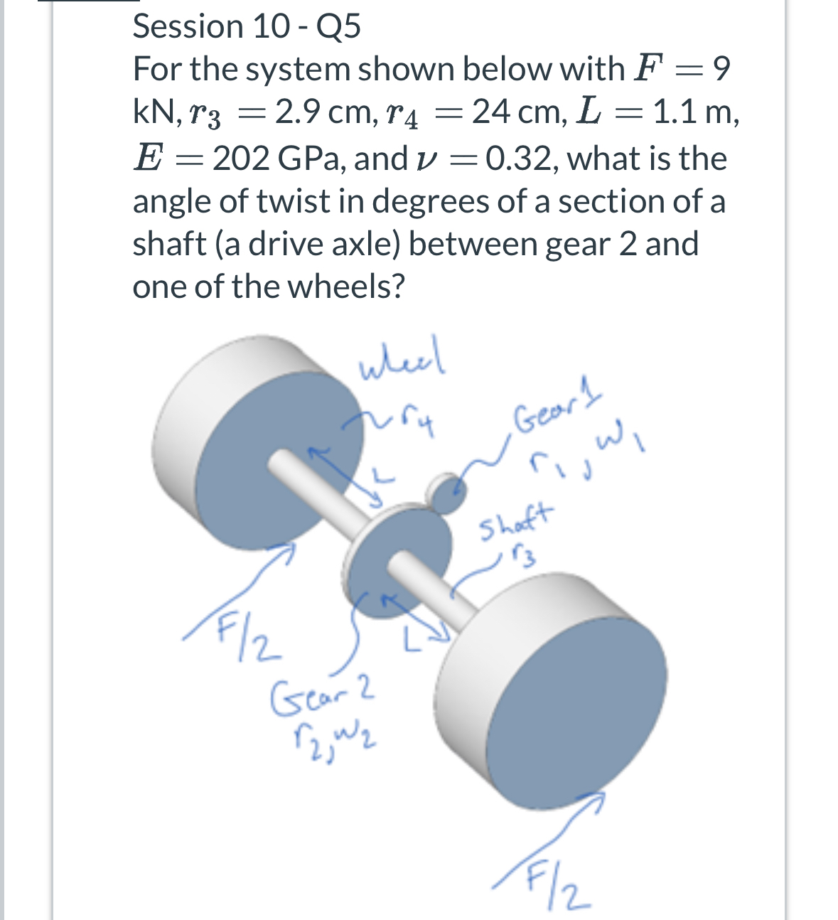 Solved Session 10 - ﻿Q5For the system shown below with | Chegg.com