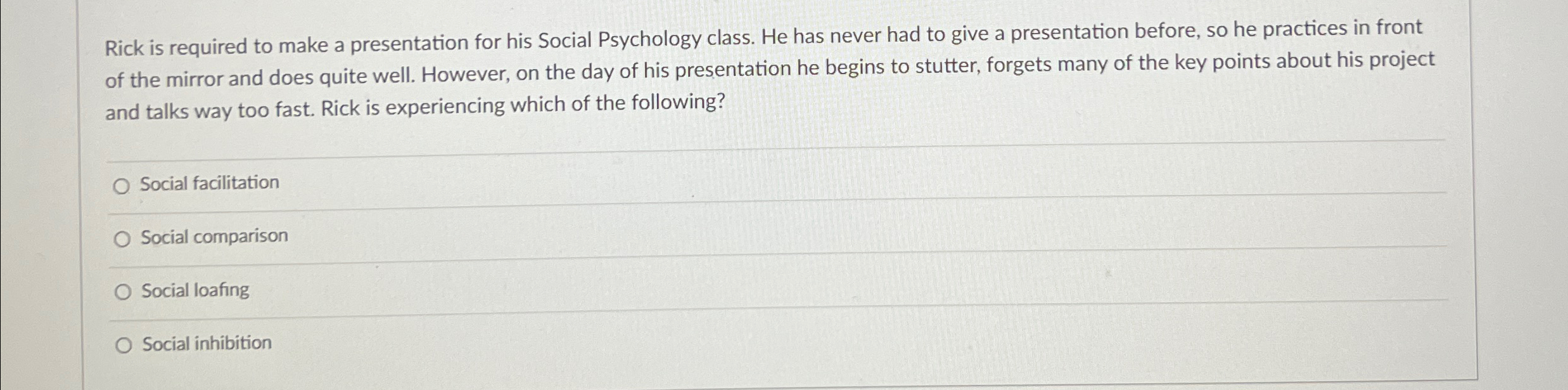 Solved Rick is required to make a presentation for his | Chegg.com