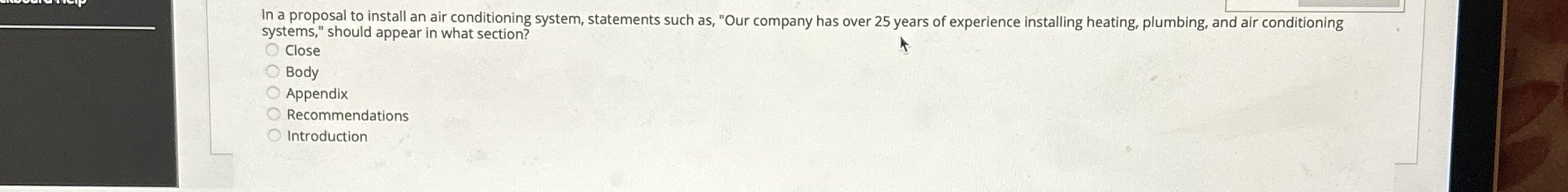 Solved In a proposal to install an air conditioning system, | Chegg.com