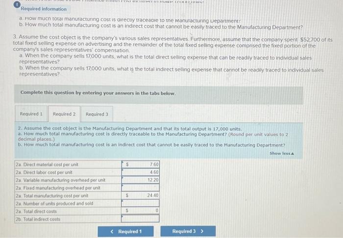 please answer only 2 and 3 | Chegg.com