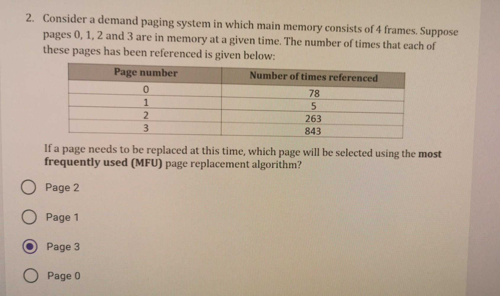 Solved 2. Consider a demand paging system in which main | Chegg.com
