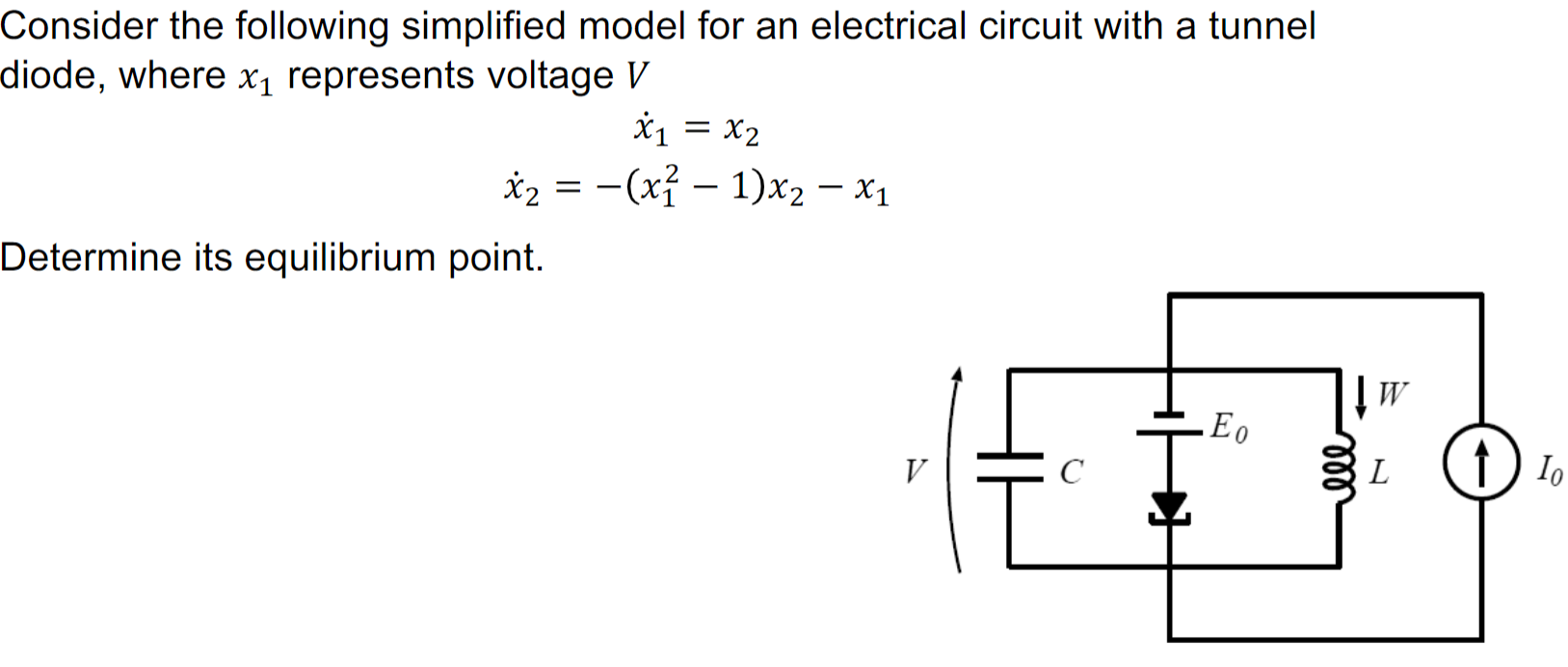 Solved Consider the following simplified model for an | Chegg.com