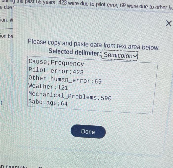 Solved Among fatal plane crashes that occurred during the | Chegg.com