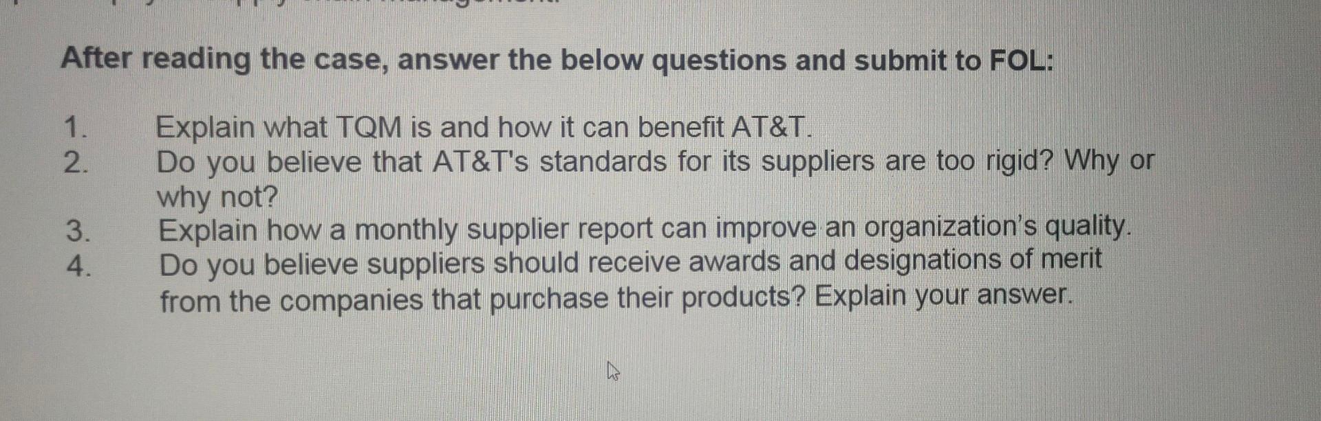 Solved After reading the case, answer the below questions | Chegg.com