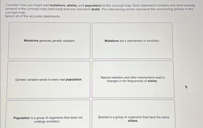 Solved Consider How You Might Add Mutations Alleles And