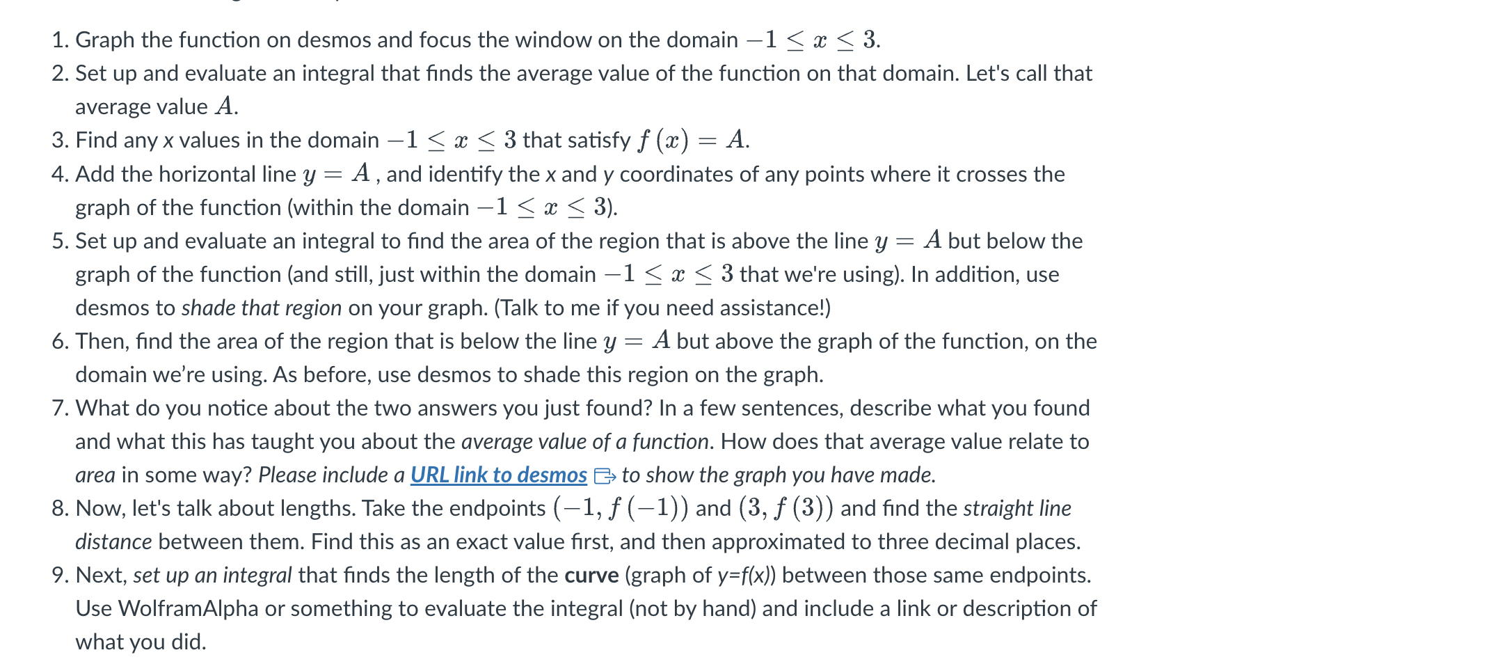 Please do all parts aand also show the desmos grapgh | Chegg.com