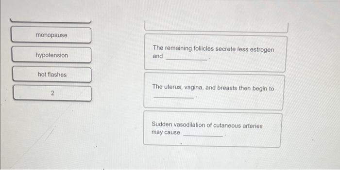 Solved In order to complete each sentence, click and drag | Chegg.com