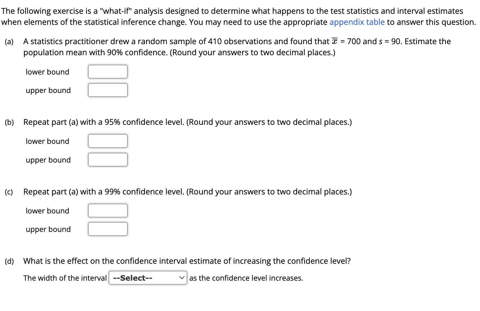 Solved The following exercise is a "what-if" ﻿analysis | Chegg.com