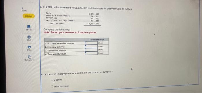 Solved Problem 3-21 (Algo) Turnover ratios [LO3-2] Jim | Chegg.com