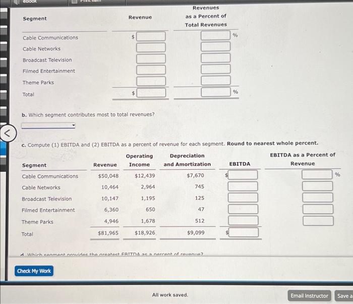 Solved Analyze Comcast Corporation by segment Comcast | Chegg.com