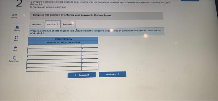 Solved 2 16.25 points eBook Hint Print References Exercise | Chegg.com