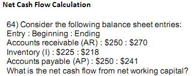 Solved Net Cash Flow Calculation Consider the following | Chegg.com