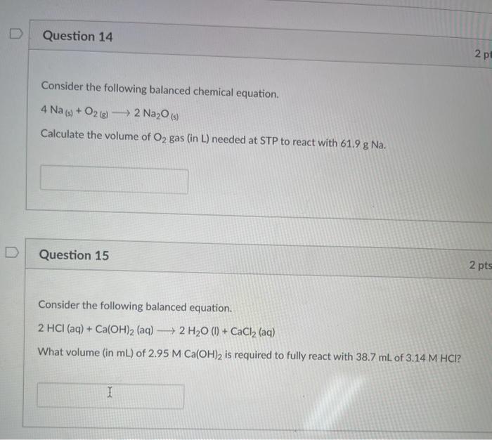 Solved Consider the following balanced chemical equation. | Chegg.com