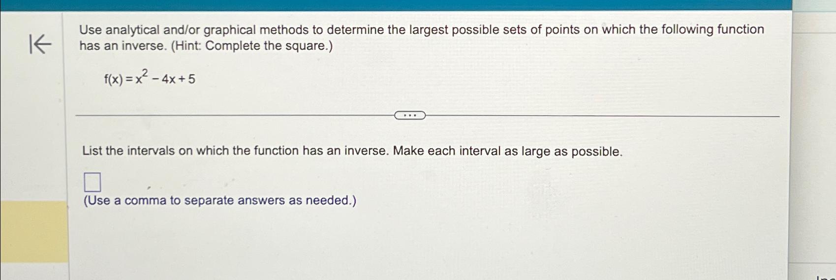 Solved Use analytical and/or graphical methods to determine | Chegg.com