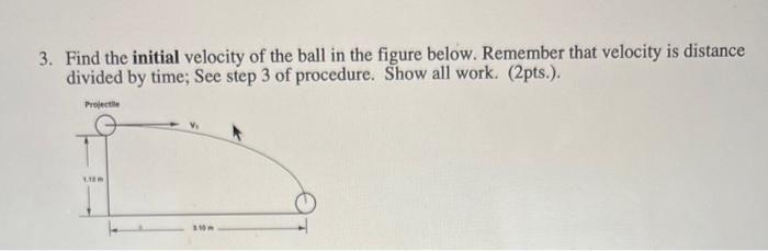 Solved 3. Find the initial velocity of the ball in the | Chegg.com
