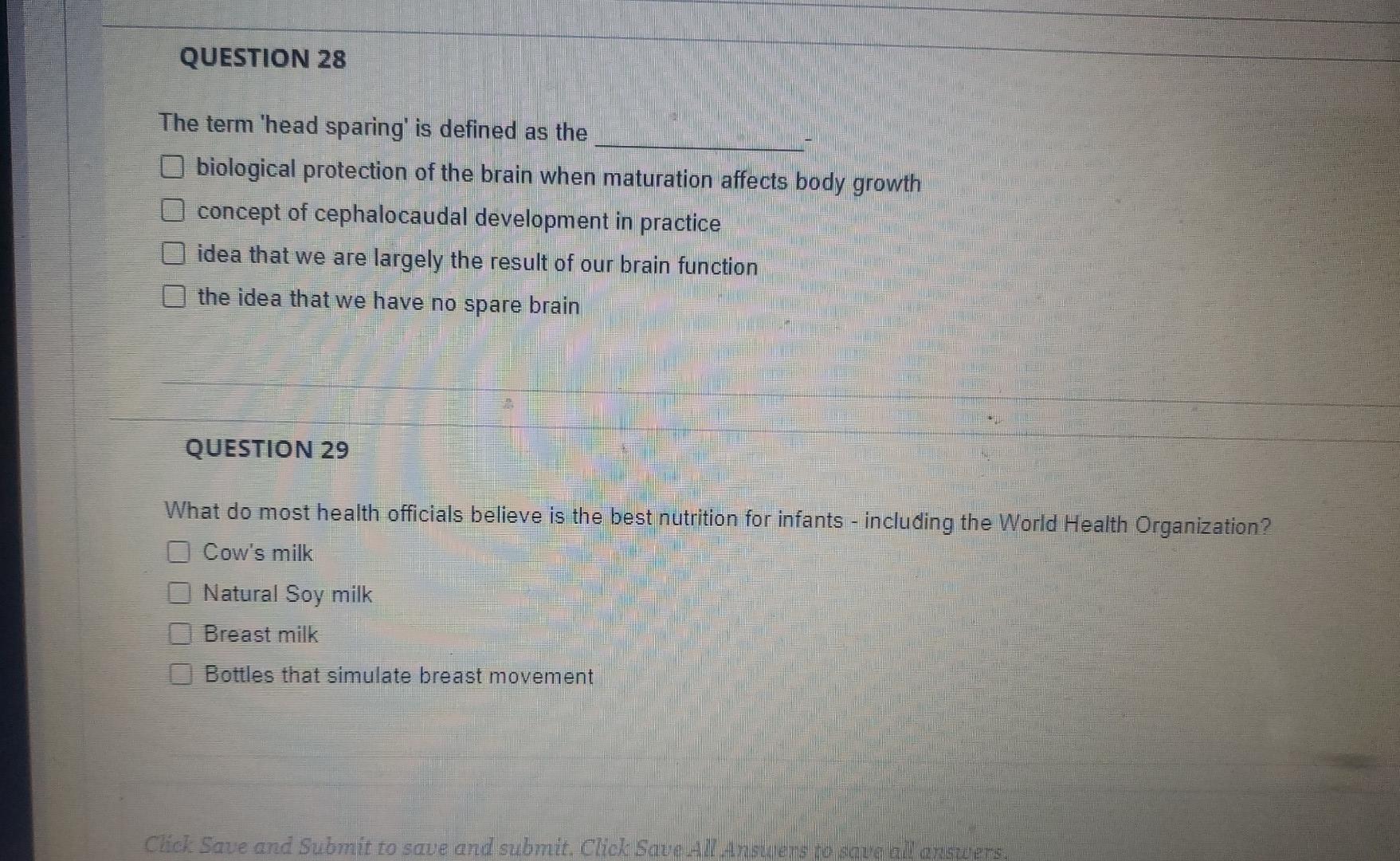 Solved QUESTION 28 The term "head sparing' is defined as the | Chegg.com