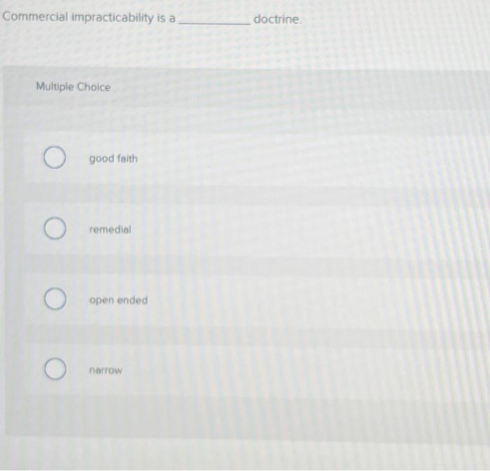 Solved Terminology used by the parties in commercial | Chegg.com