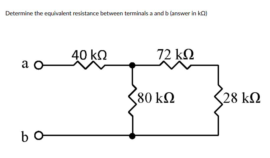 Determine the equivalent resistance between terminals | Chegg.com