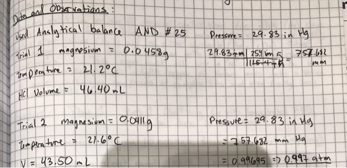 Solved Determination of the Ideal Gas Constant EXPERIMENT | Chegg.com