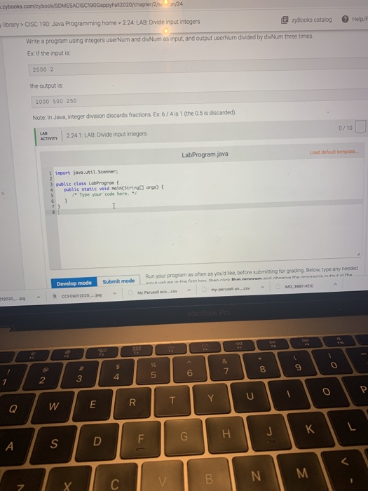 Solved rybooks.com/zybook/SOMESACISC100 GappyFall | Chegg.com