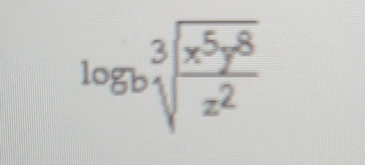 Solved Write as the sum and/or difference of logs. Express | Chegg.com