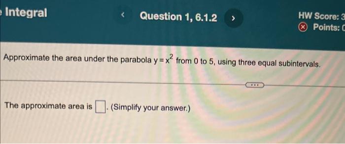 Solved Approximate the area under the parabola y=x2 from 0 | Chegg.com