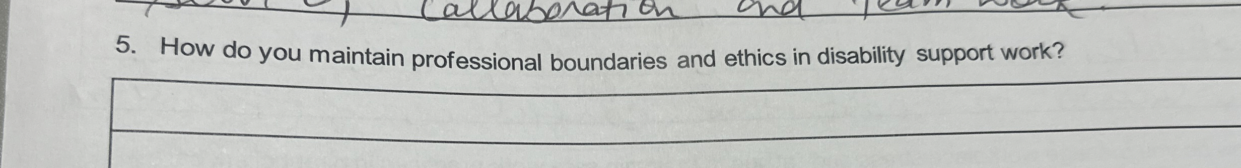 Solved How do you maintain professional boundaries and | Chegg.com