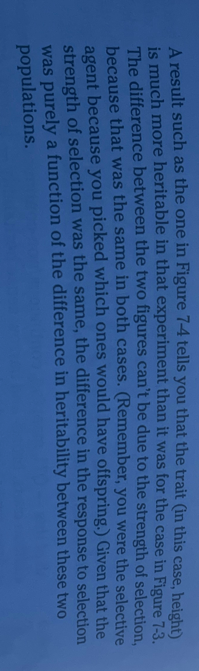 Solved A result such as the one in Figure 7-4 ﻿tells you | Chegg.com