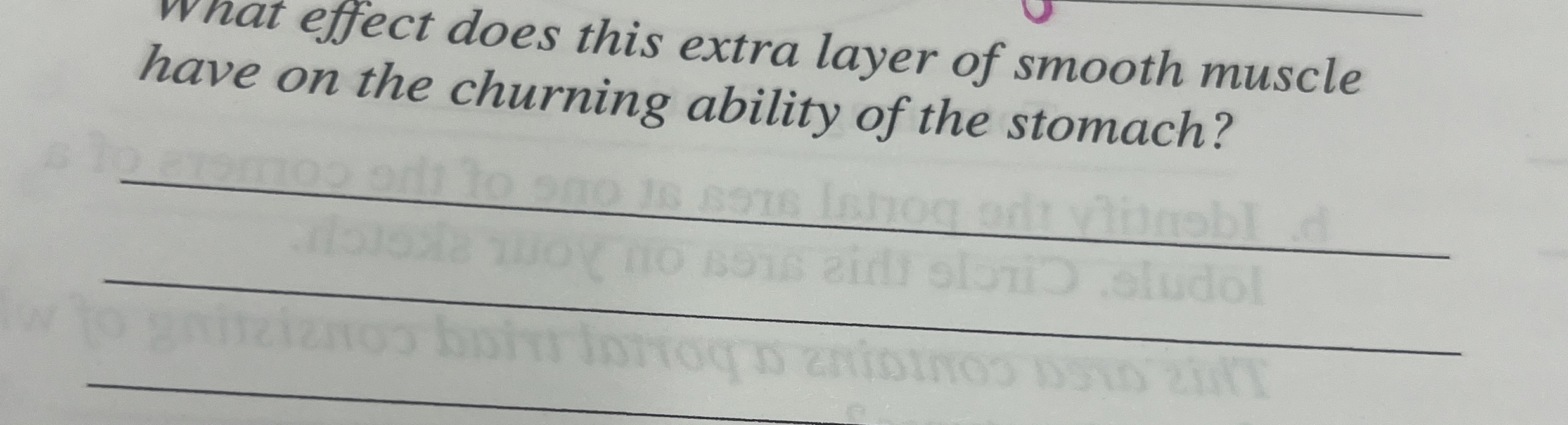 Solved What effect does this extra layer of smooth muscle | Chegg.com