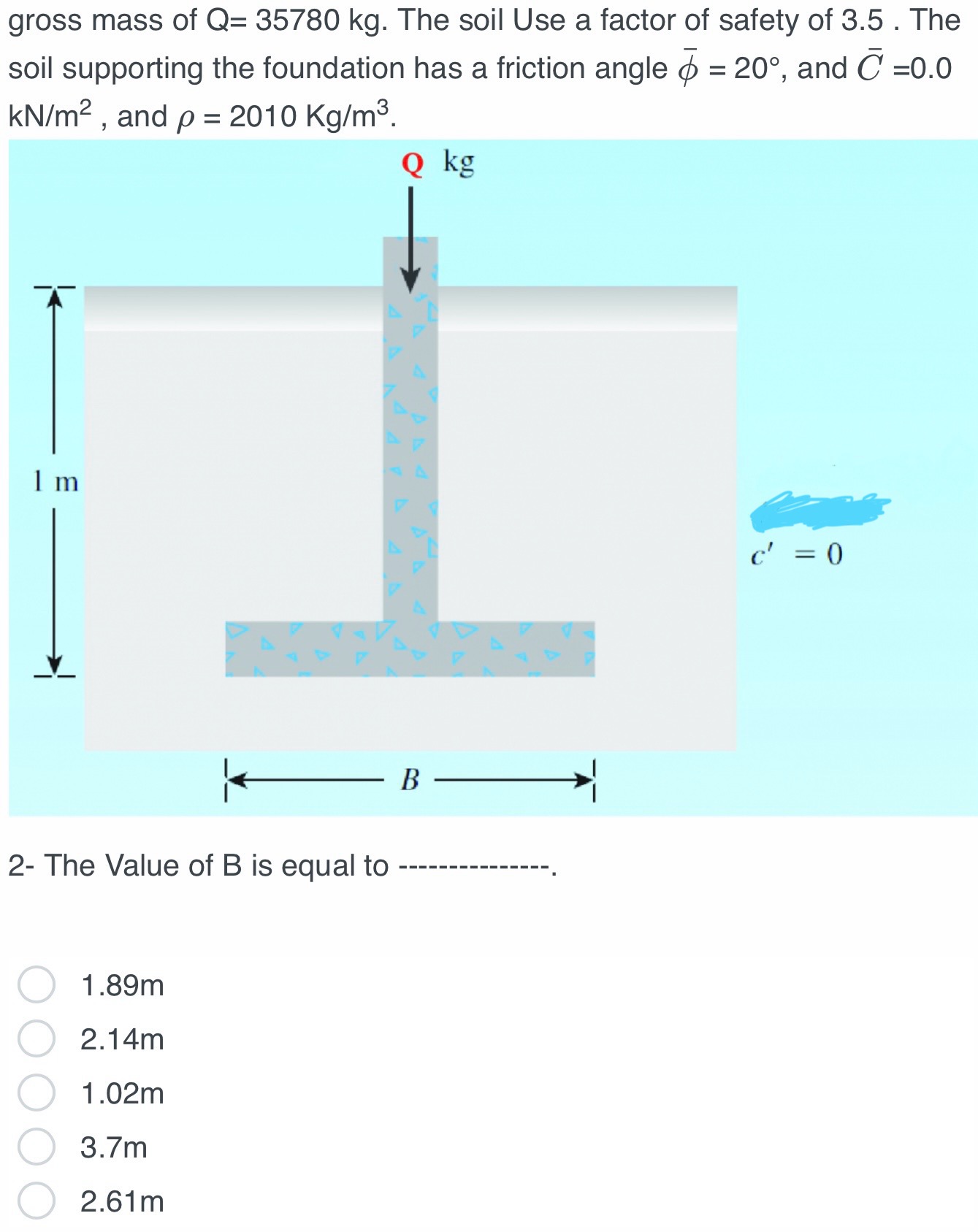 Solved 2- ﻿The Value of B is equal to | Chegg.com