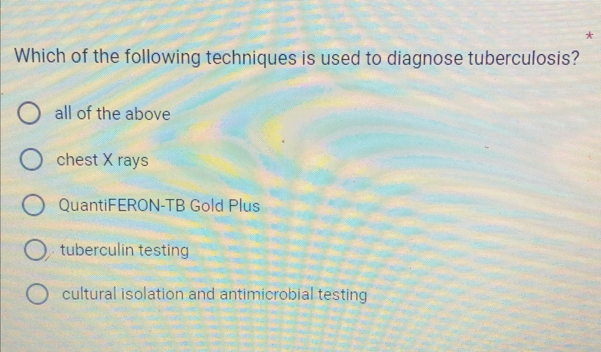 Solved Which of the following techniques is used to diagnose | Chegg.com