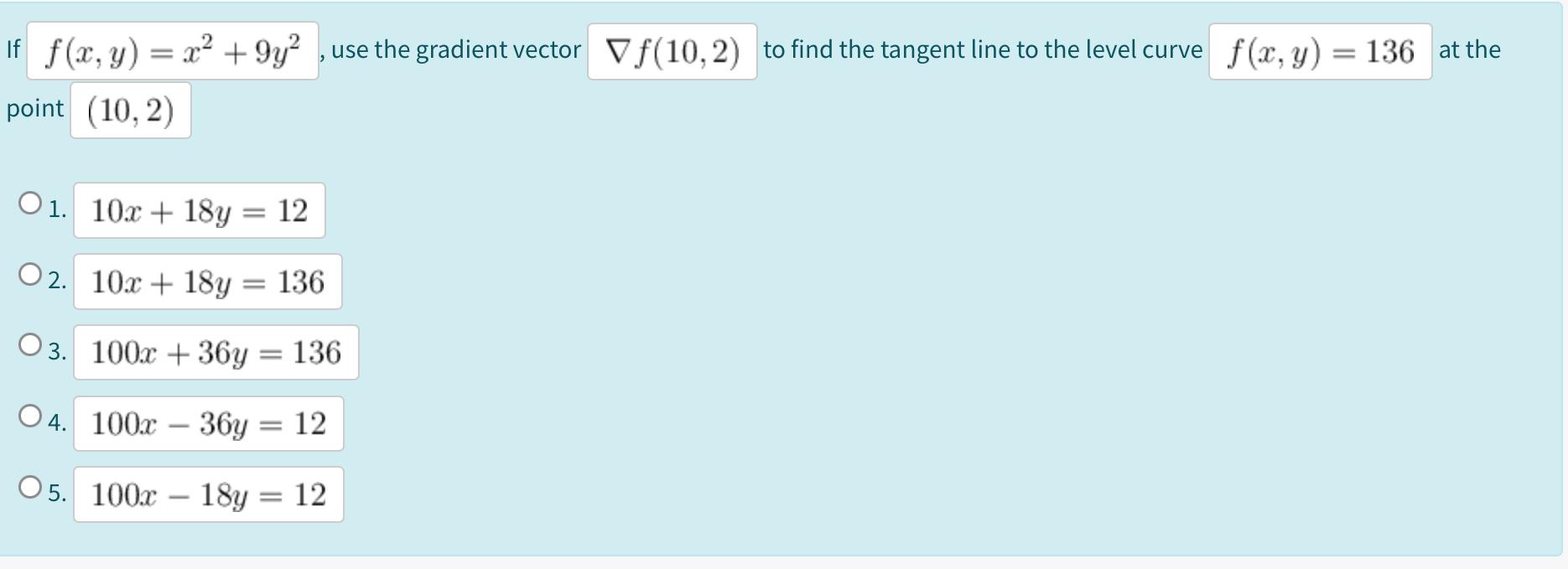 Solved Tangent line? | Chegg.com