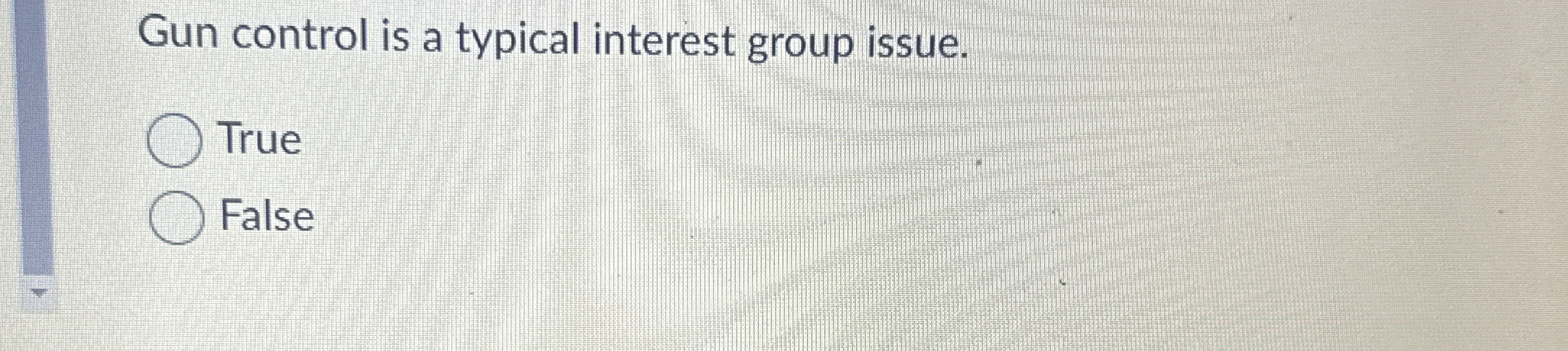 Solved Gun control is a typical interest group | Chegg.com