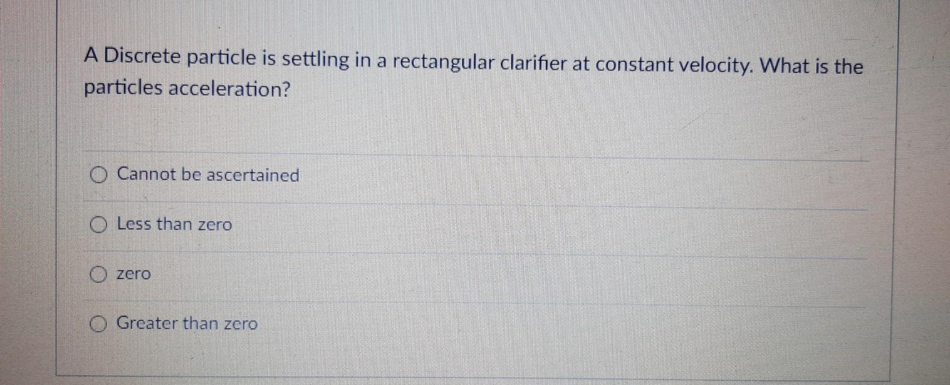 Solved A Discrete particle is settling in a rectangular | Chegg.com