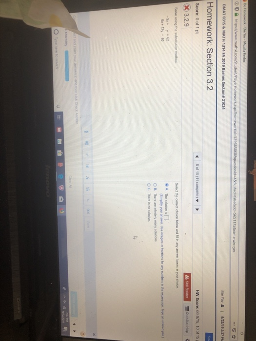 Solved www.math.com Student Payerono DMAT 0315 & MATH 1314 | Chegg.com