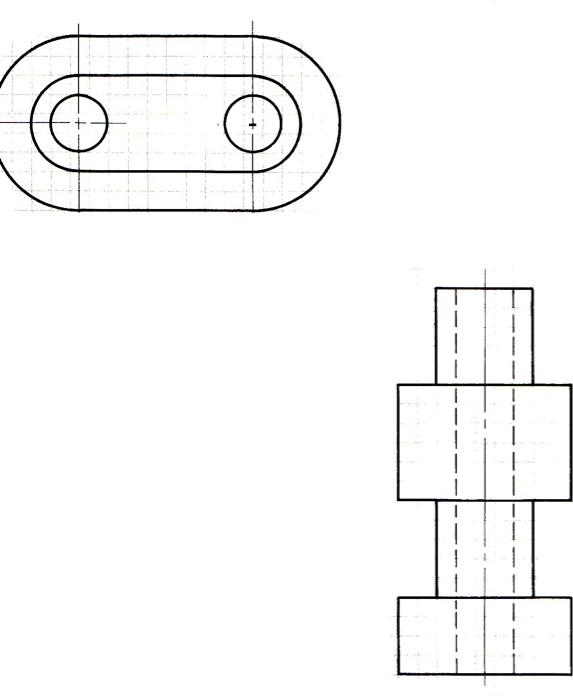 Solved Draw the section view as shown by the cut plane | Chegg.com