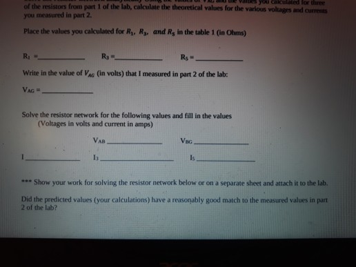 10 Labs Name Part 1 write up Table 1 -- Use the data | Chegg.com