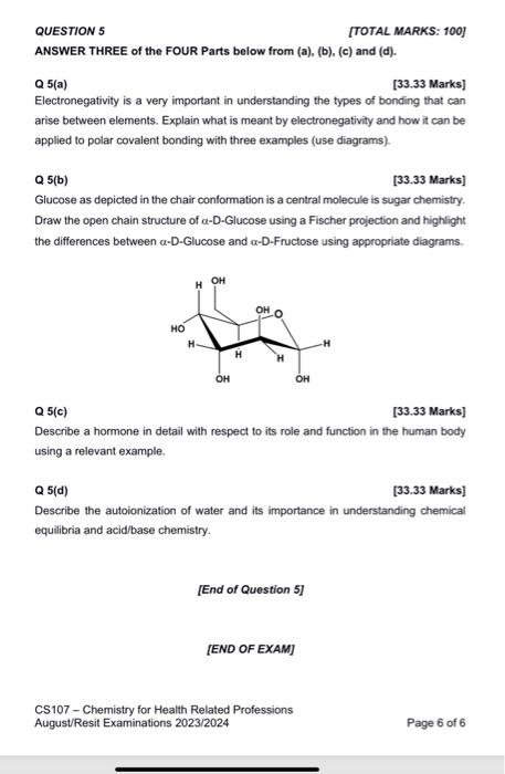Solved Q 1(a) [20 Marks] Calculate the numbers of subatomic | Chegg.com