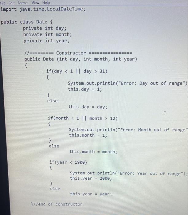 Solved Q1. [5 pts] Write class Citizen which has Five | Chegg.com