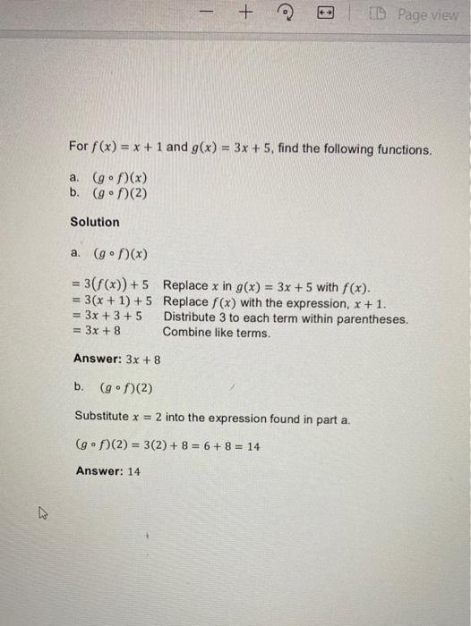 Solved For F X X 5 And G X 2x 5 Find The