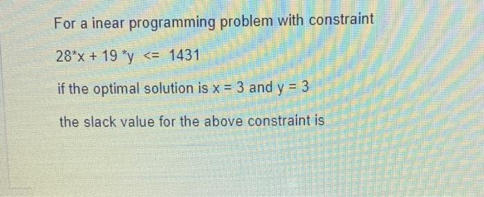 Solved For a inear programming problem with constraint | Chegg.com