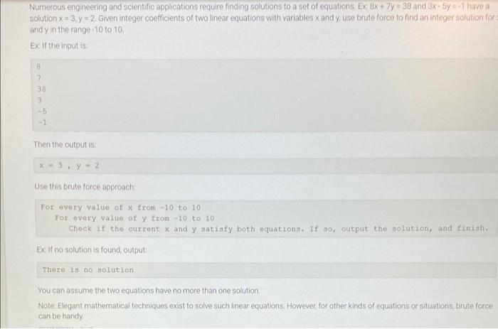 Solved Numerous engineering and scientific applications | Chegg.com