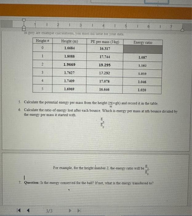 Solved 5. Calculate the potential esergy per mass from the | Chegg.com