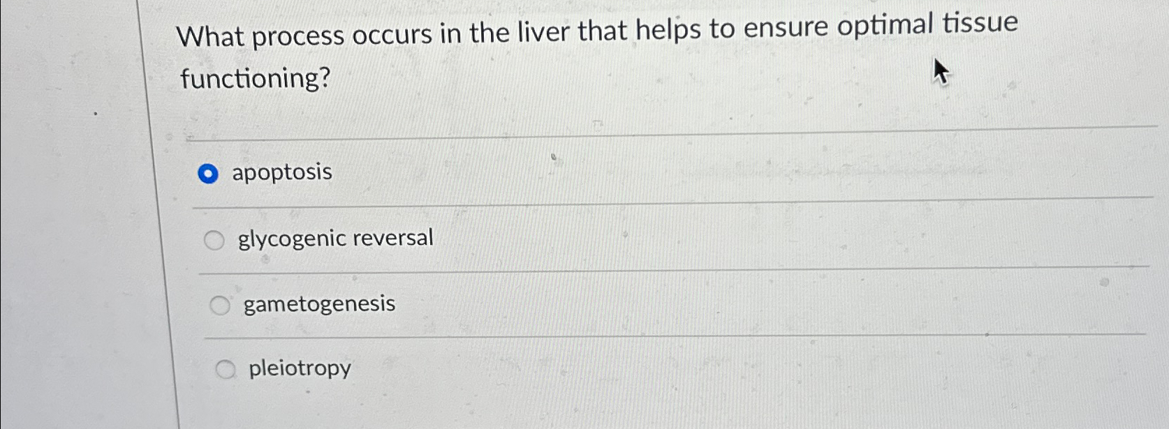 Solved What process occurs in the liver that helps to ensure | Chegg.com