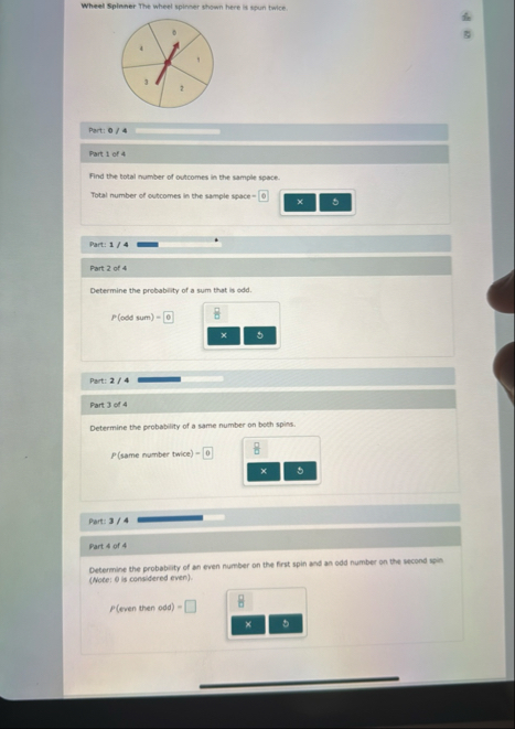 Solved Wheel Splnner The wheel spinner shown here is spun | Chegg.com